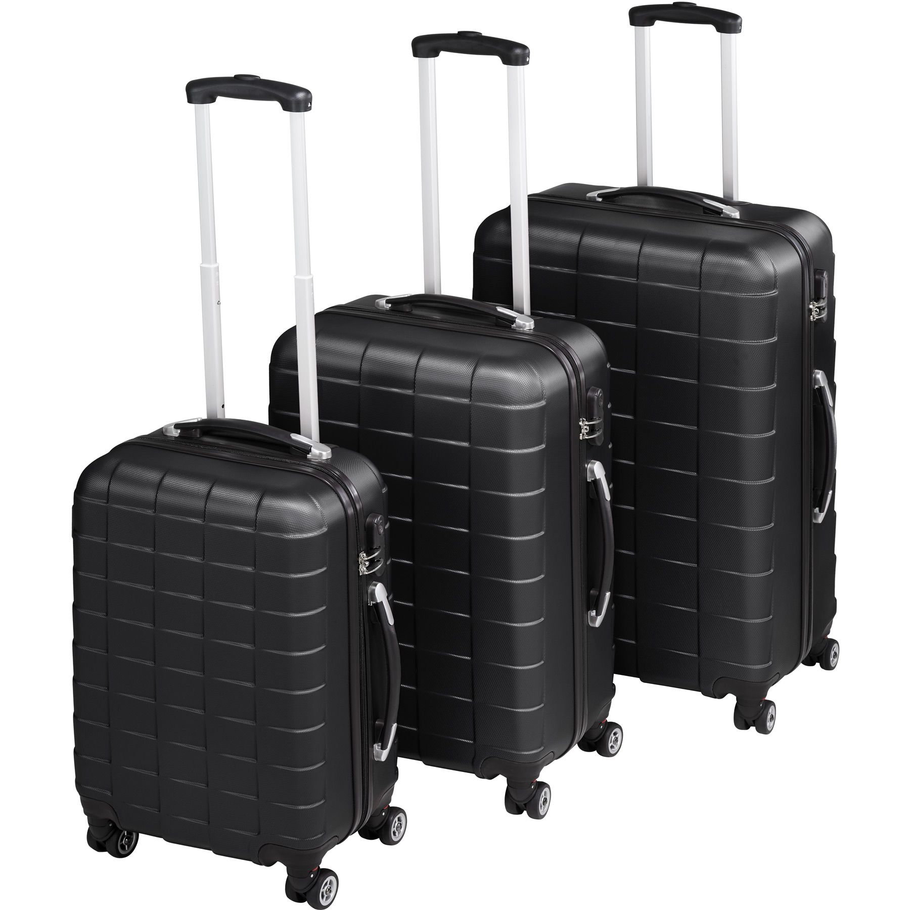 Set de 3 valises de voyage coque ABS léger rigide bagages valise ...