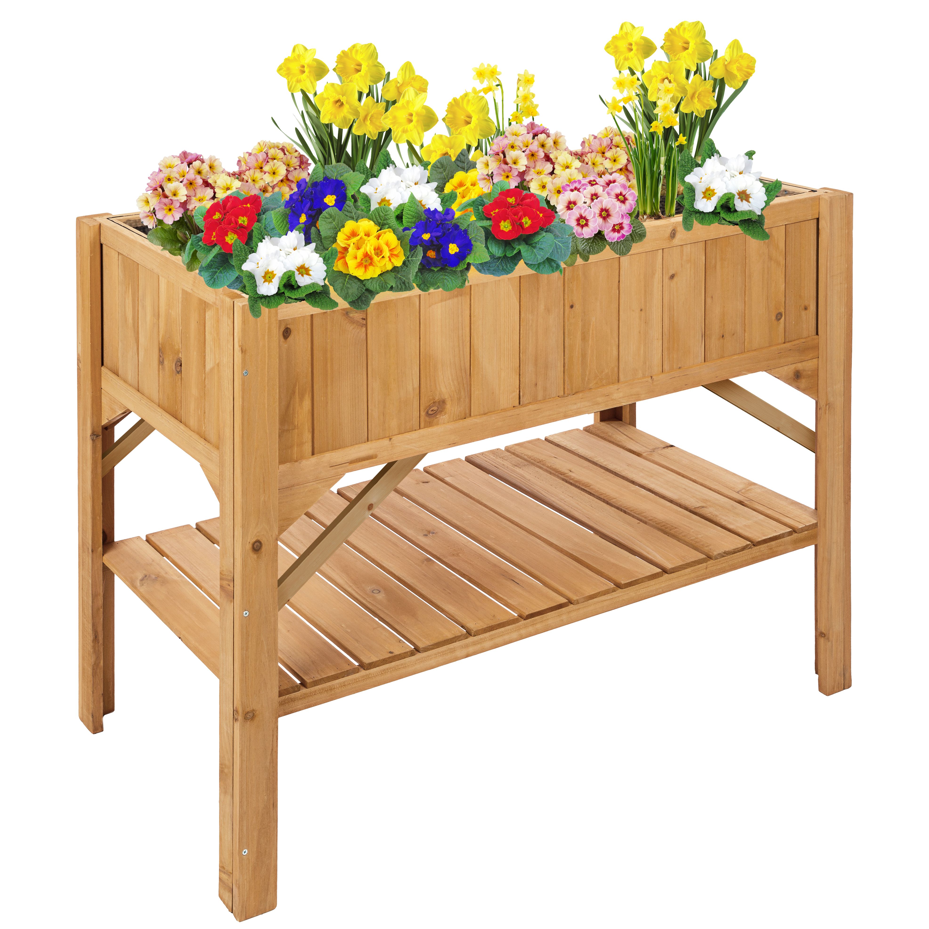 Carré potager de jardin sur pied surélevé bac potager en hauteur en ...