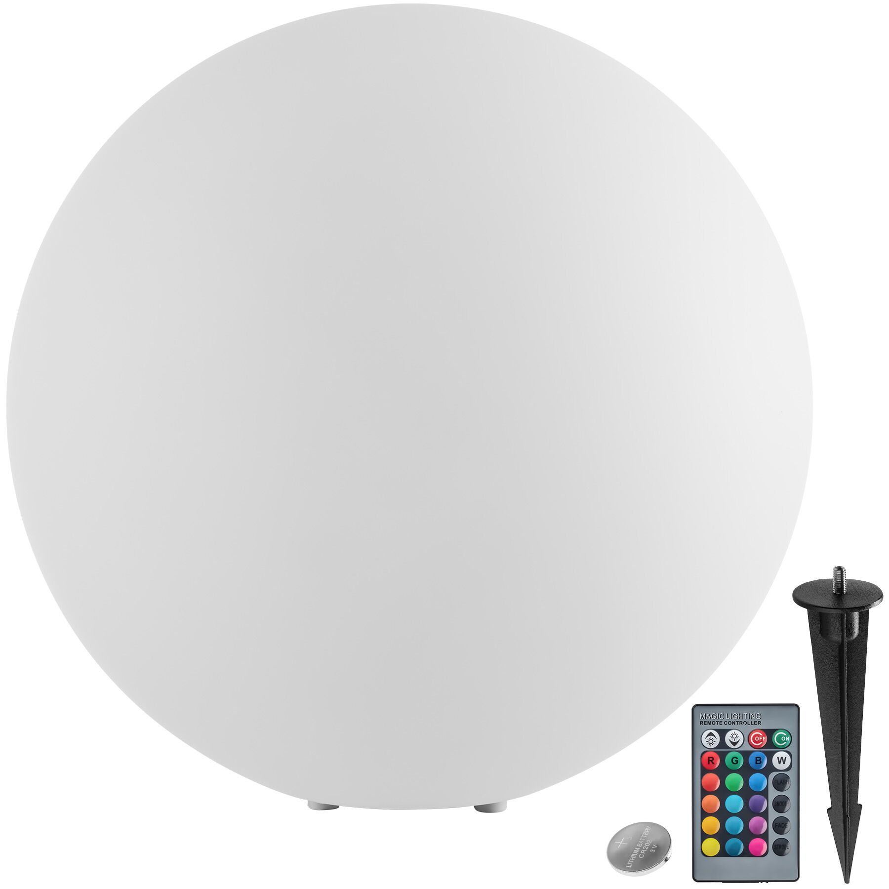 Kugelleuchte Außenleuchte LED Kugel Lichtkugel 16 RGB Farben 5 Modi ...