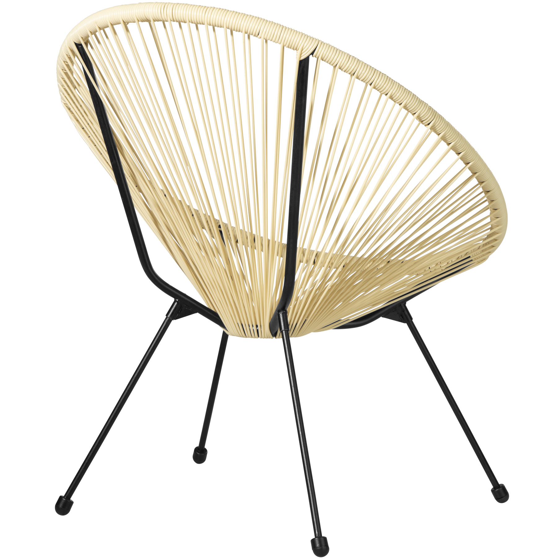 2er Set Acapulco Stuhl mit Tisch Gartenstuhl Gartensessel Retro Lounge ...