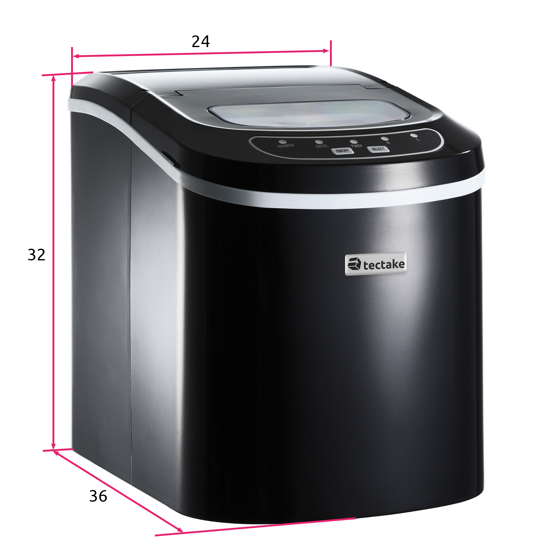 TecTake 400476 Ice Cube Maker 90W - Black for sale online | eBay