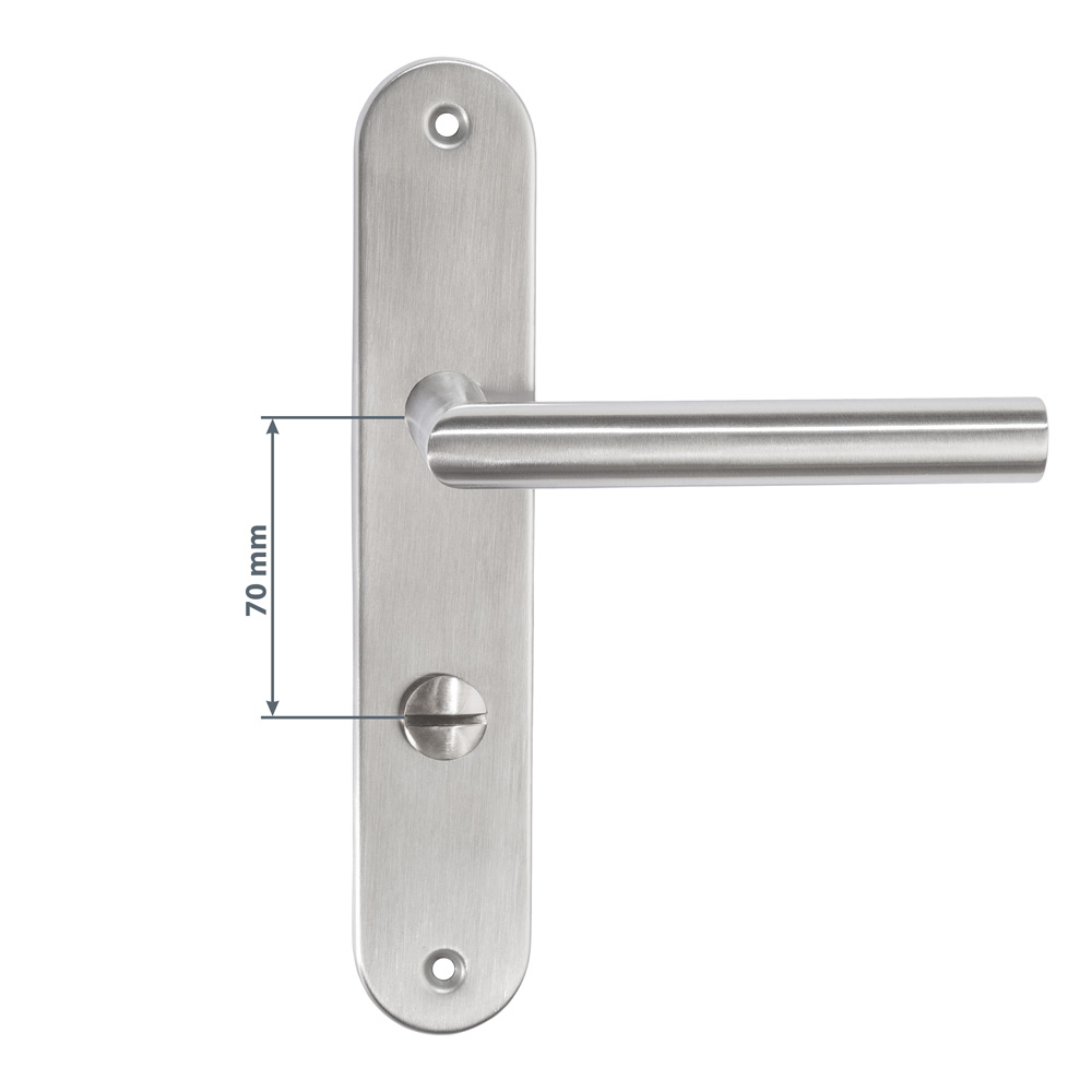 tectake 401203 dveřní kování štítové do koupelny wc - levá | Aukro